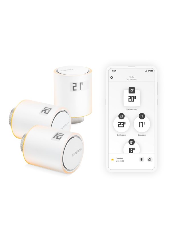 Netatmo Smart Radiator Termostat - 3 ekstra enheder - termostater.dk